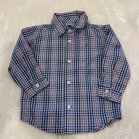 Tommy Hilfiger | Shirts & Tops | Tommy Hilfiger Button Up 8 M | Poshmark